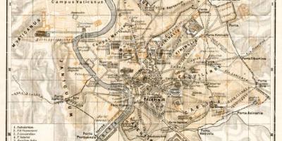 Rom-map - Karten von Rom (Lazio - Italien)